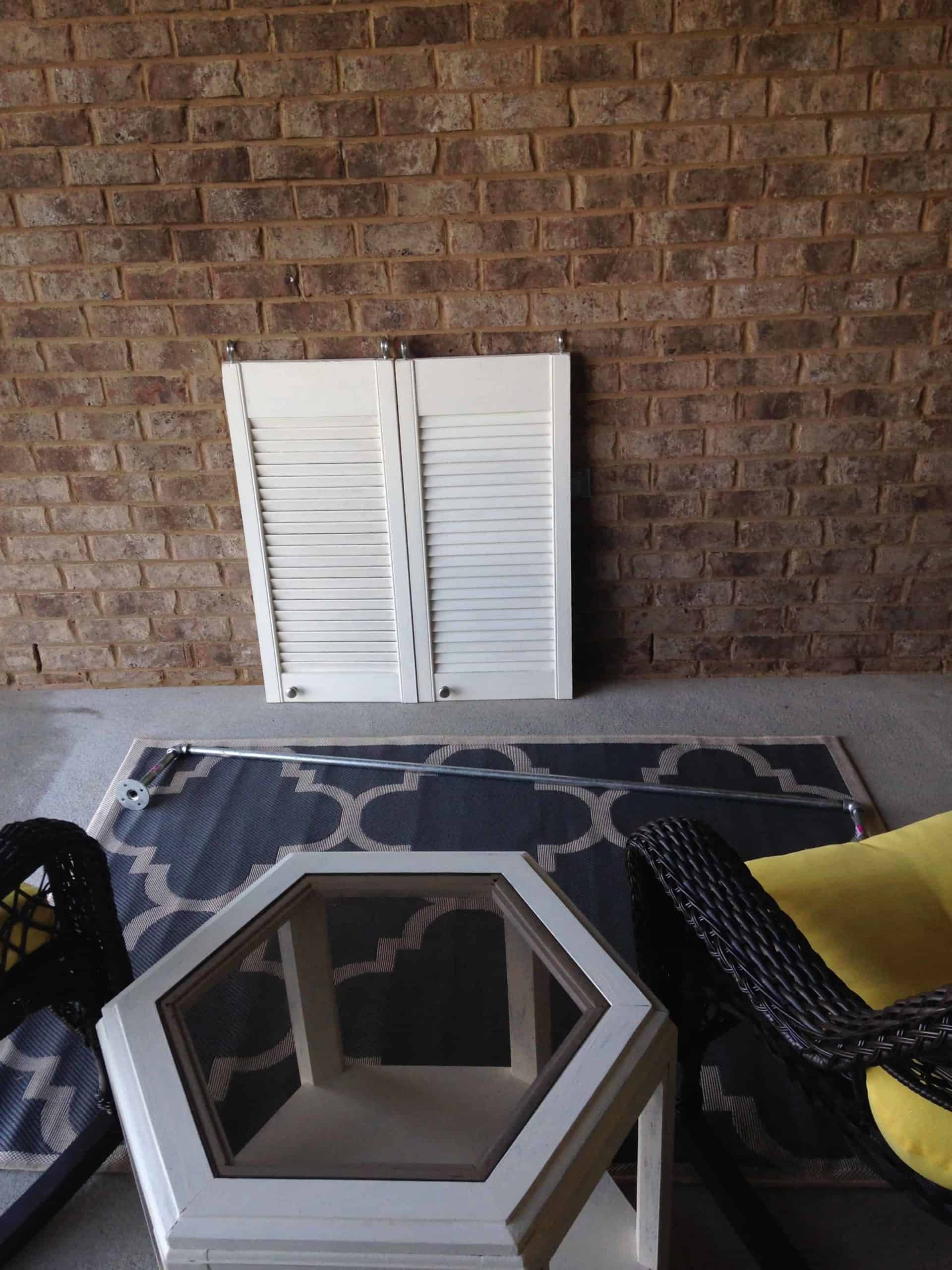DIY Outdoor TV Cover with Repurposed Shutters