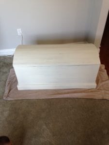 Easy Distressed Milk Painted Treasure Chest