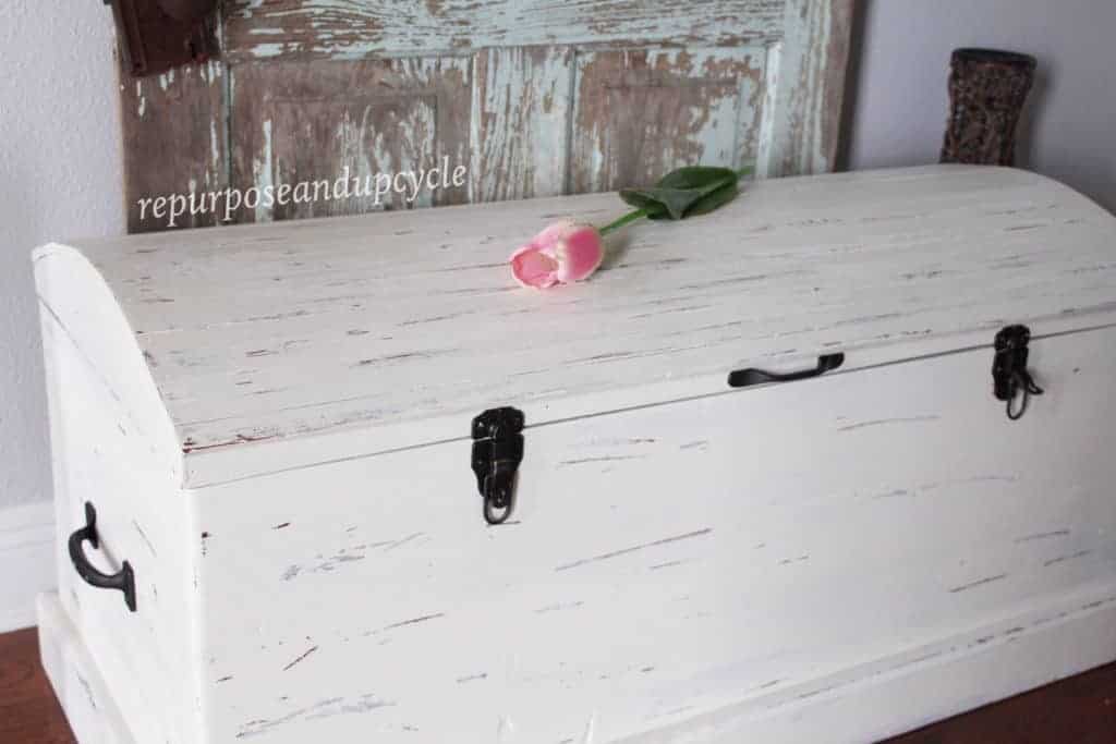 Easy Distressed Milk Painted Treasure Chest