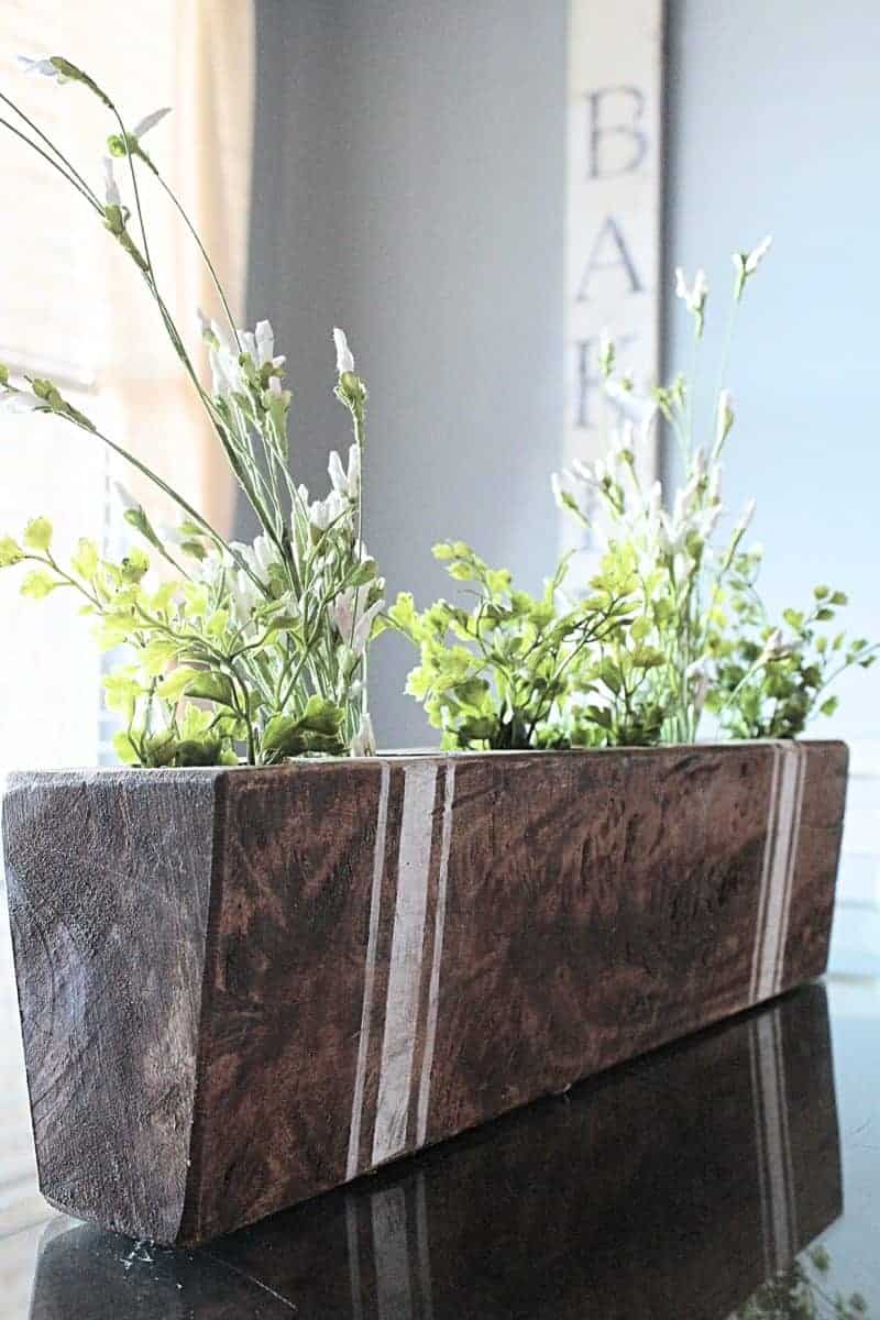 How to Decorate vintage style with a sugar mold and Grain Sack Stripes