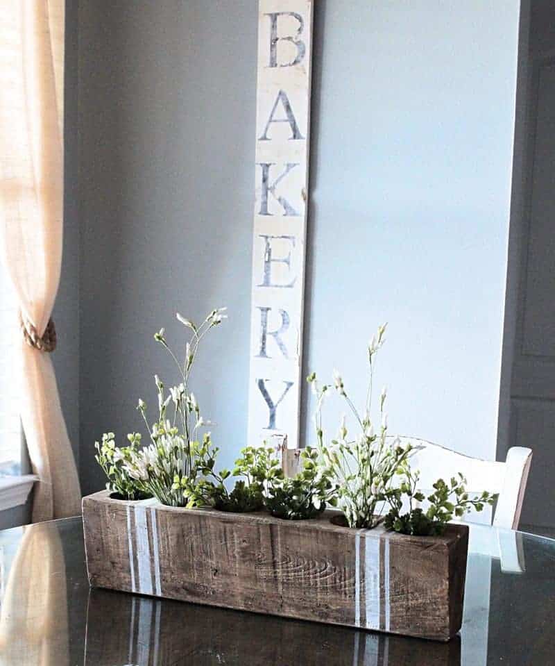 How to Decorate vintage style with a sugar mold and Grain Sack Stripes