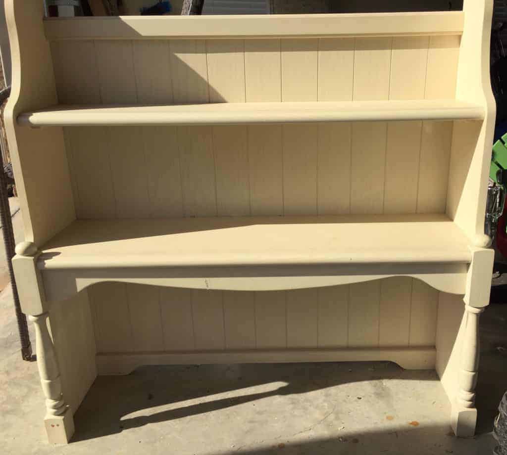 DIY Bench from a Repurposed Computer Hutch