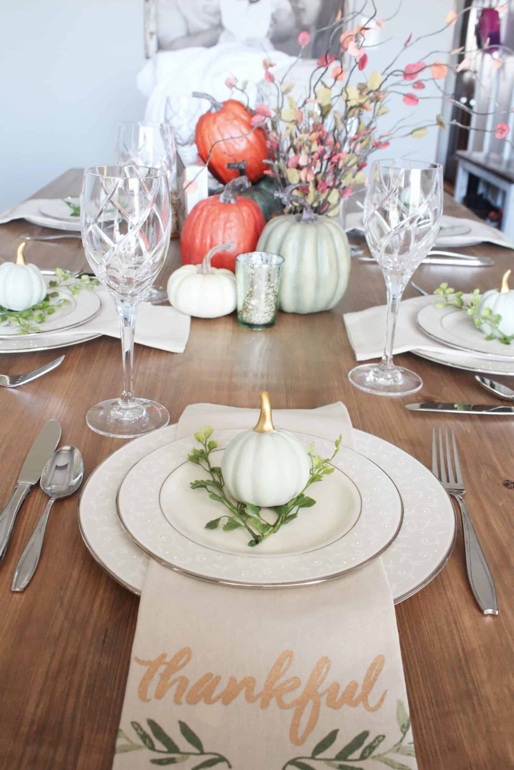 Fall Table Setting from the Target Dollar Spot