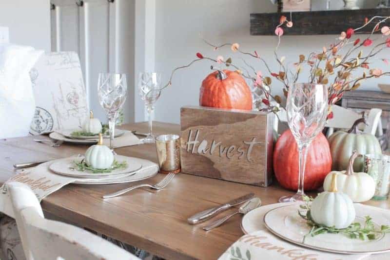 Fall Table Setting from the Target Dollar Spot