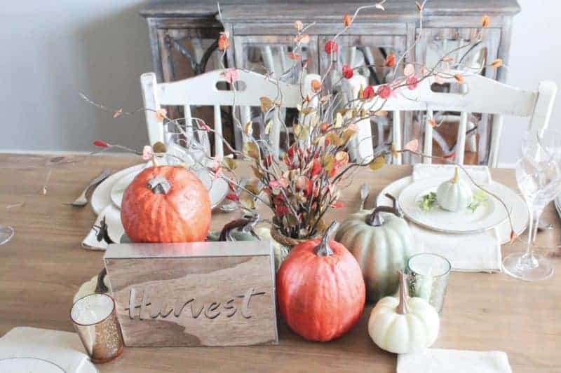 Fall Table Setting from the Target Dollar Spot