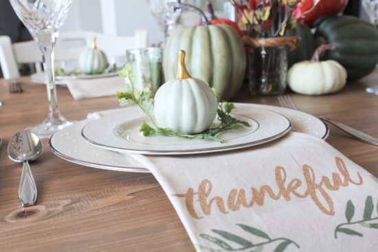 Fall Table Setting from the Target Dollar Spot