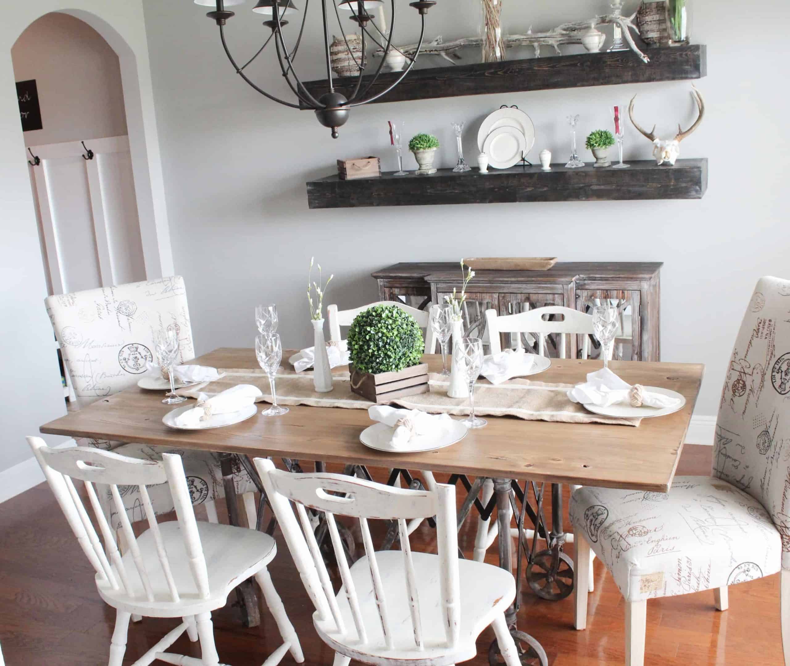 Vintage Casket Carrier Repurposed to a Dining Room Table