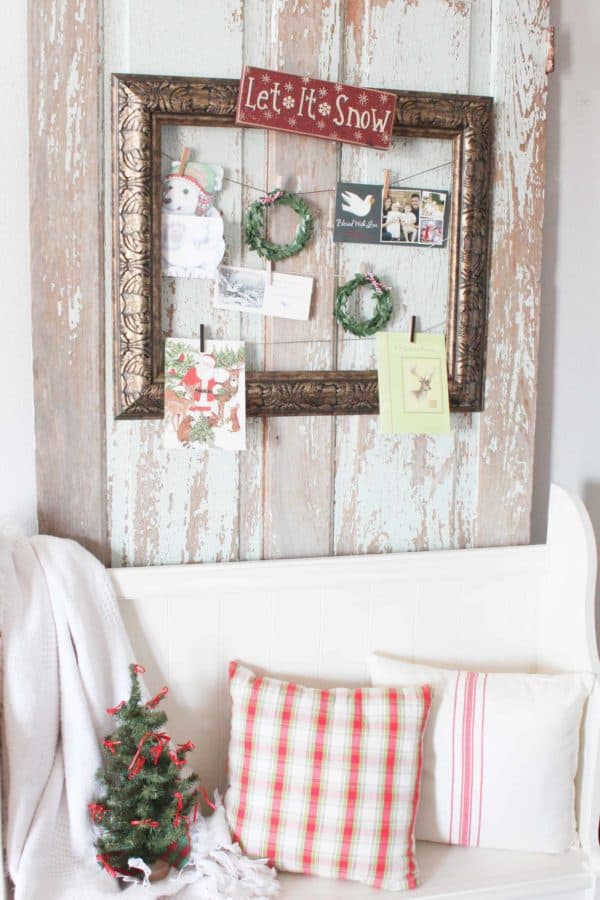 Make Your Own Christmas Holiday Card Holder with a Frame