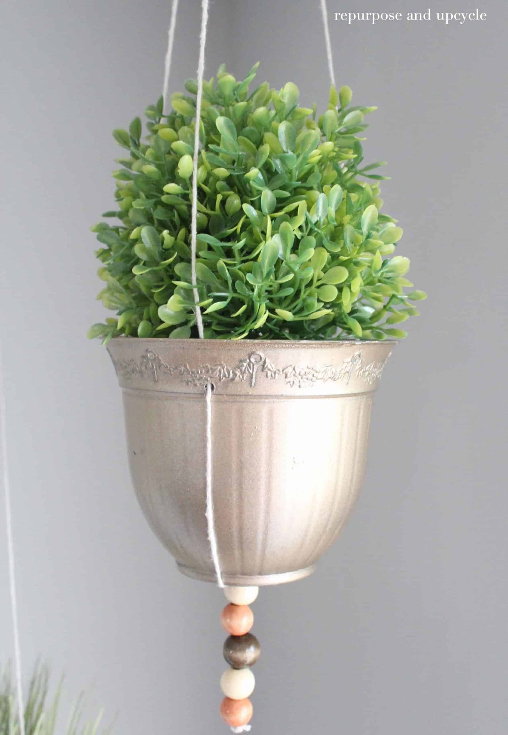 DIY Hanging Planter Project with Dollar Tree Supplies