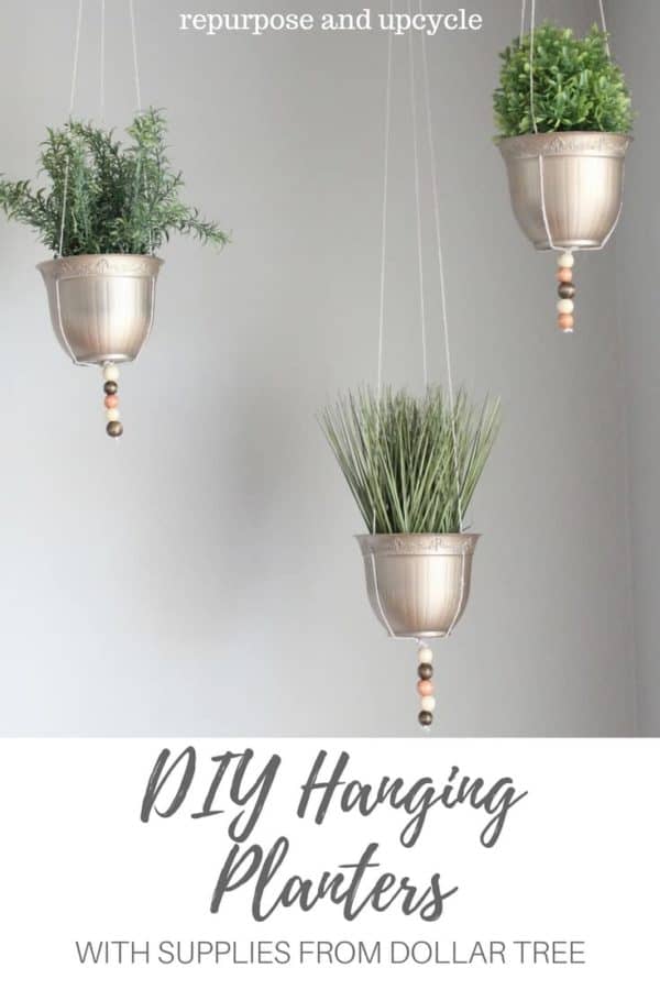 DIY Hanging Planter Project with Dollar Tree Supplies