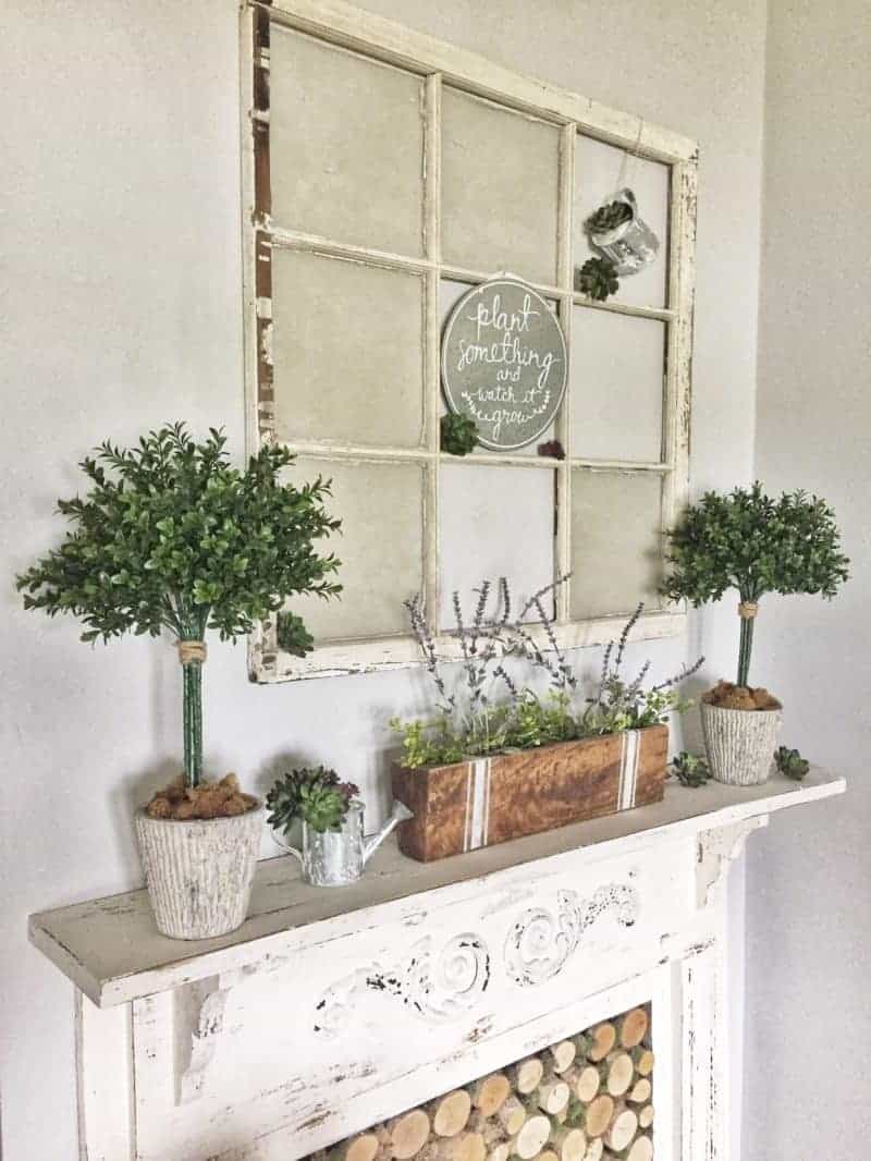 DIY Topiary Trees with Boxwood Sprays