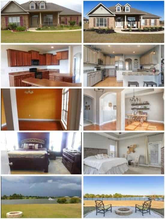 Basic Builder Grade Contemporary Home to Modern Farmhouse