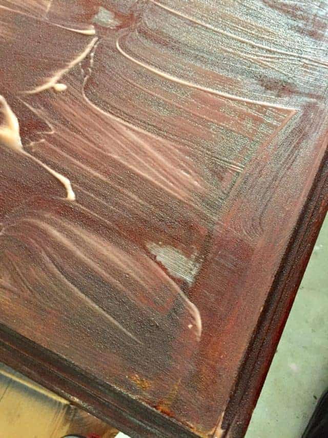 Limed wax Coffee Table Makeover