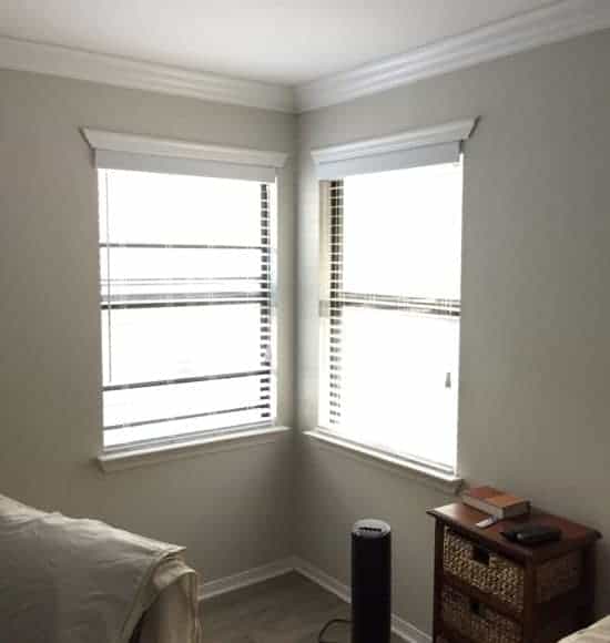 Transforming a Room with Corner Curtains and a Corner Curtain Rod Hack