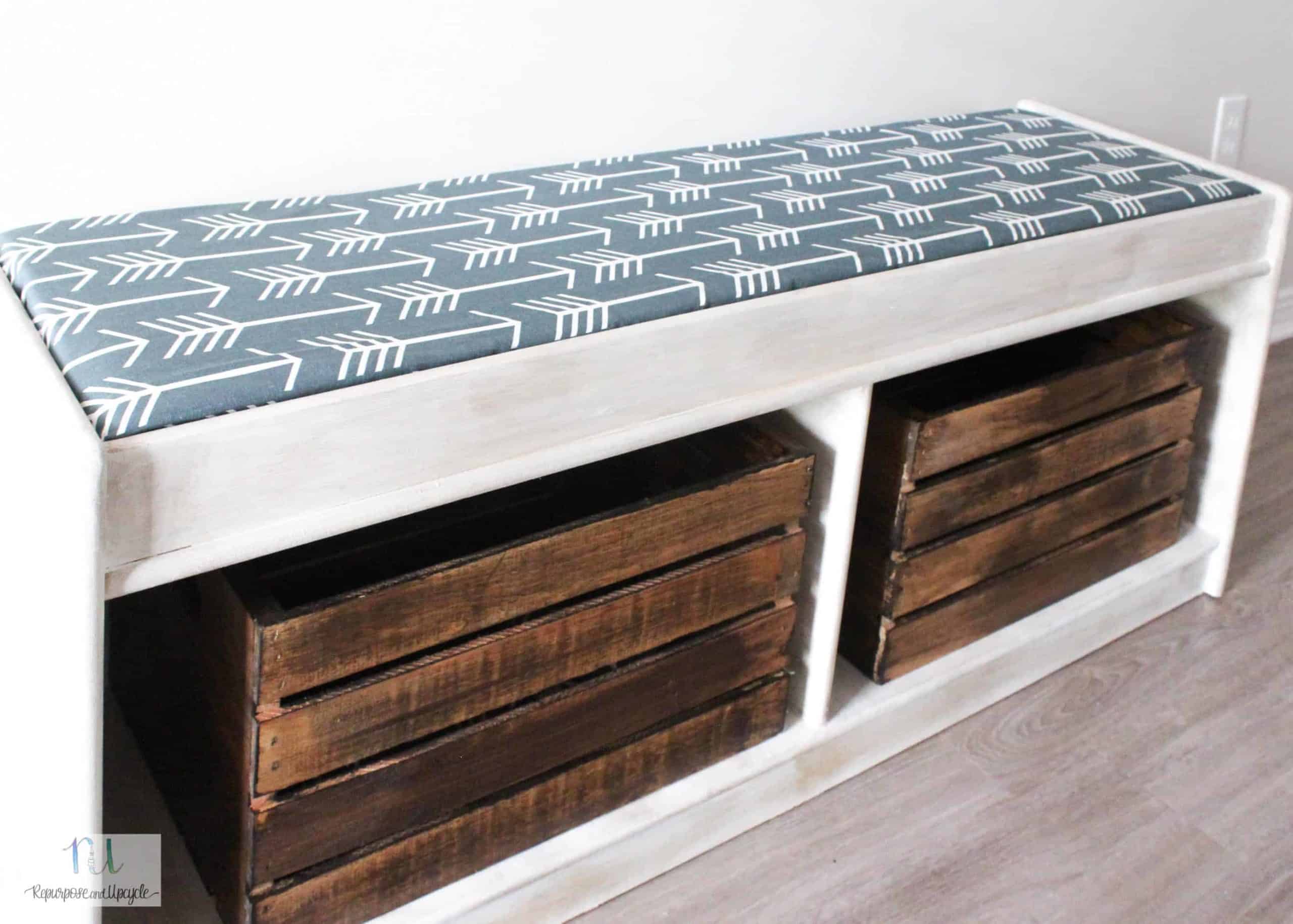 No Sew Bench Seat or Box Seat Cushion