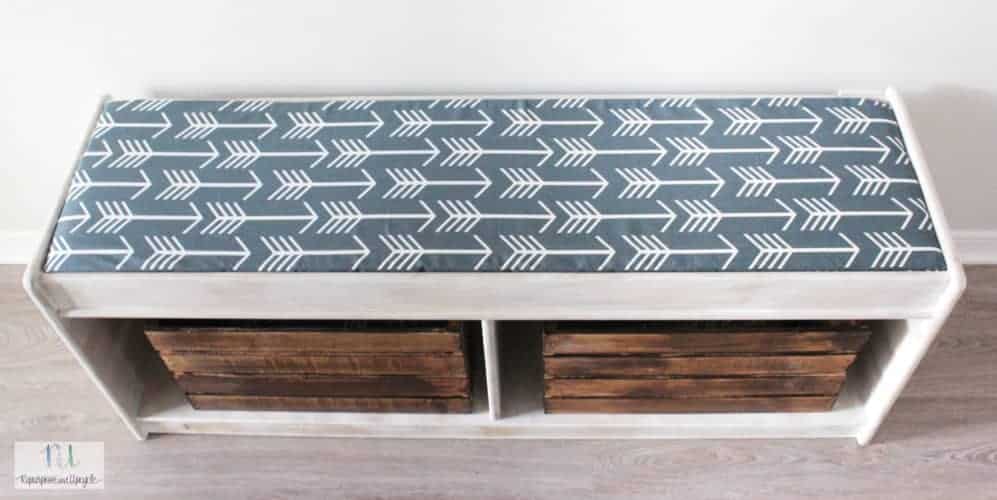 No Sew Bench Seat or Box Seat Cushion