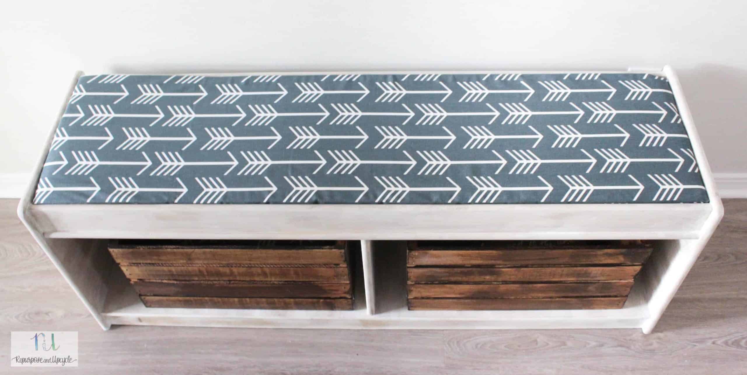 No Sew Bench Seat or Box Seat Cushion