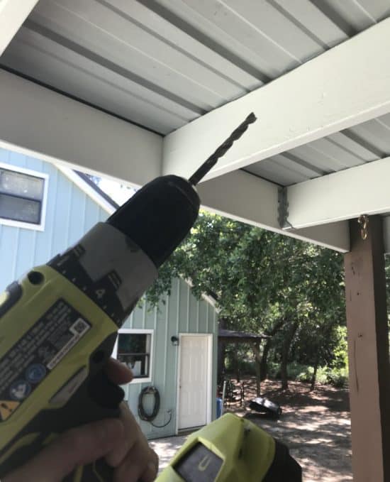 How to Hang a Porch Swing with a Swing Makeover