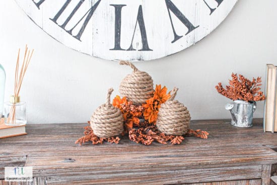 DIY Rope Pumpkins for a Fun Fall Craft