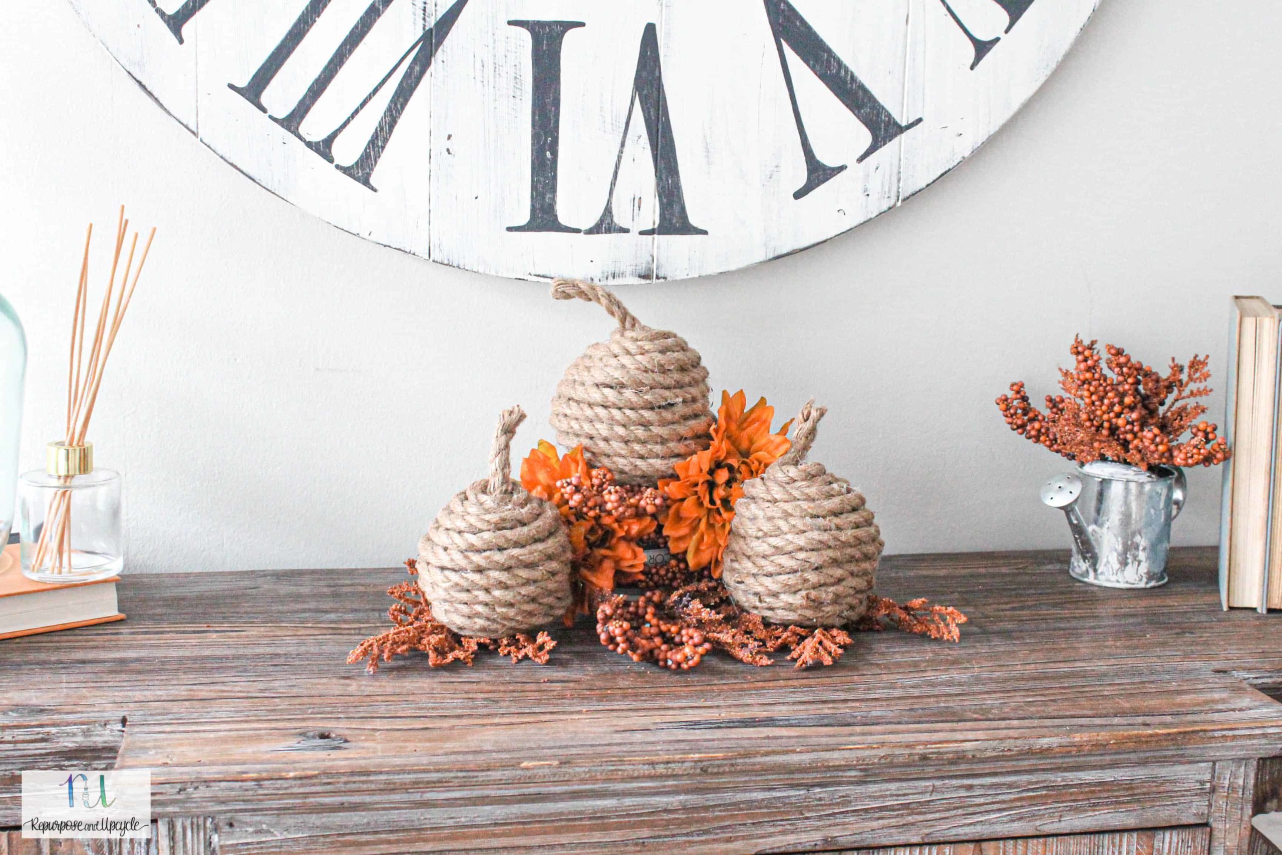DIY Rope Pumpkins for a Fun Fall Craft