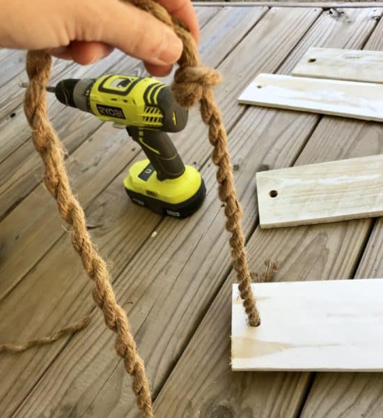 How to Make a DIY Rope Shelf; Dollhouse Style