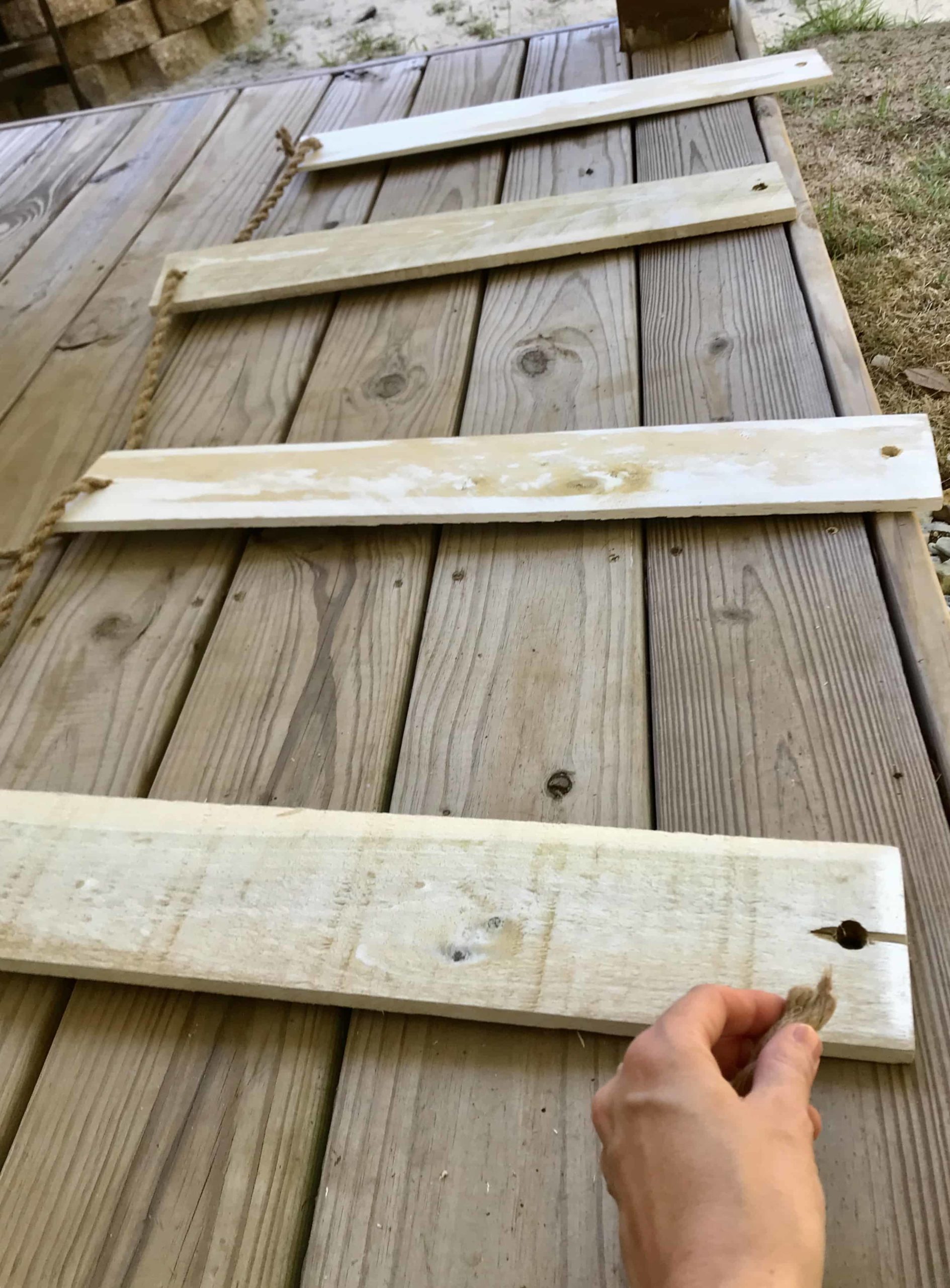 How to Make a DIY Rope Shelf; Dollhouse Style