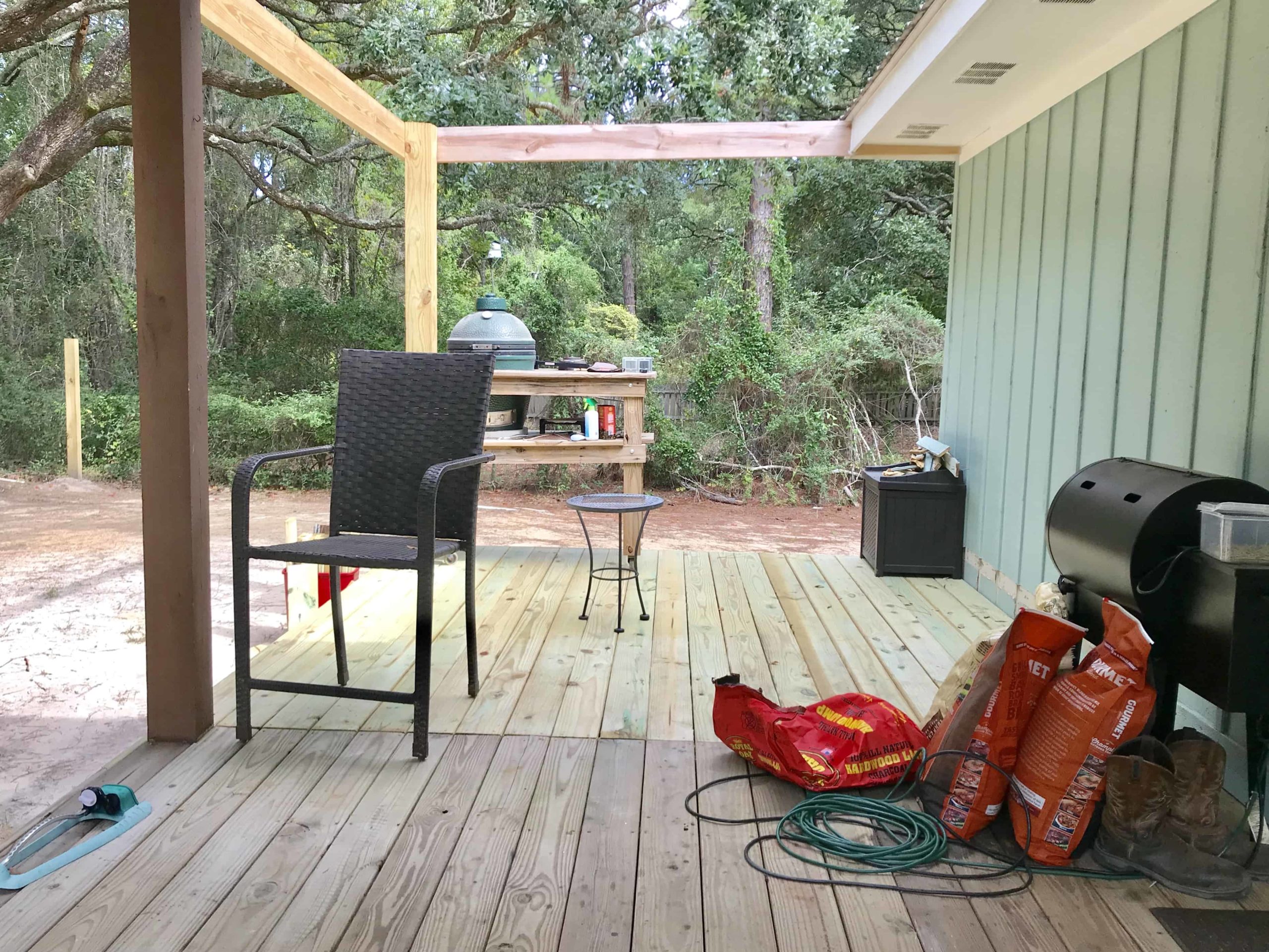 Cottage Style Back Porch Design Plan