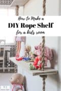 How to Make a Rope Shelf; Dollhouse Style
