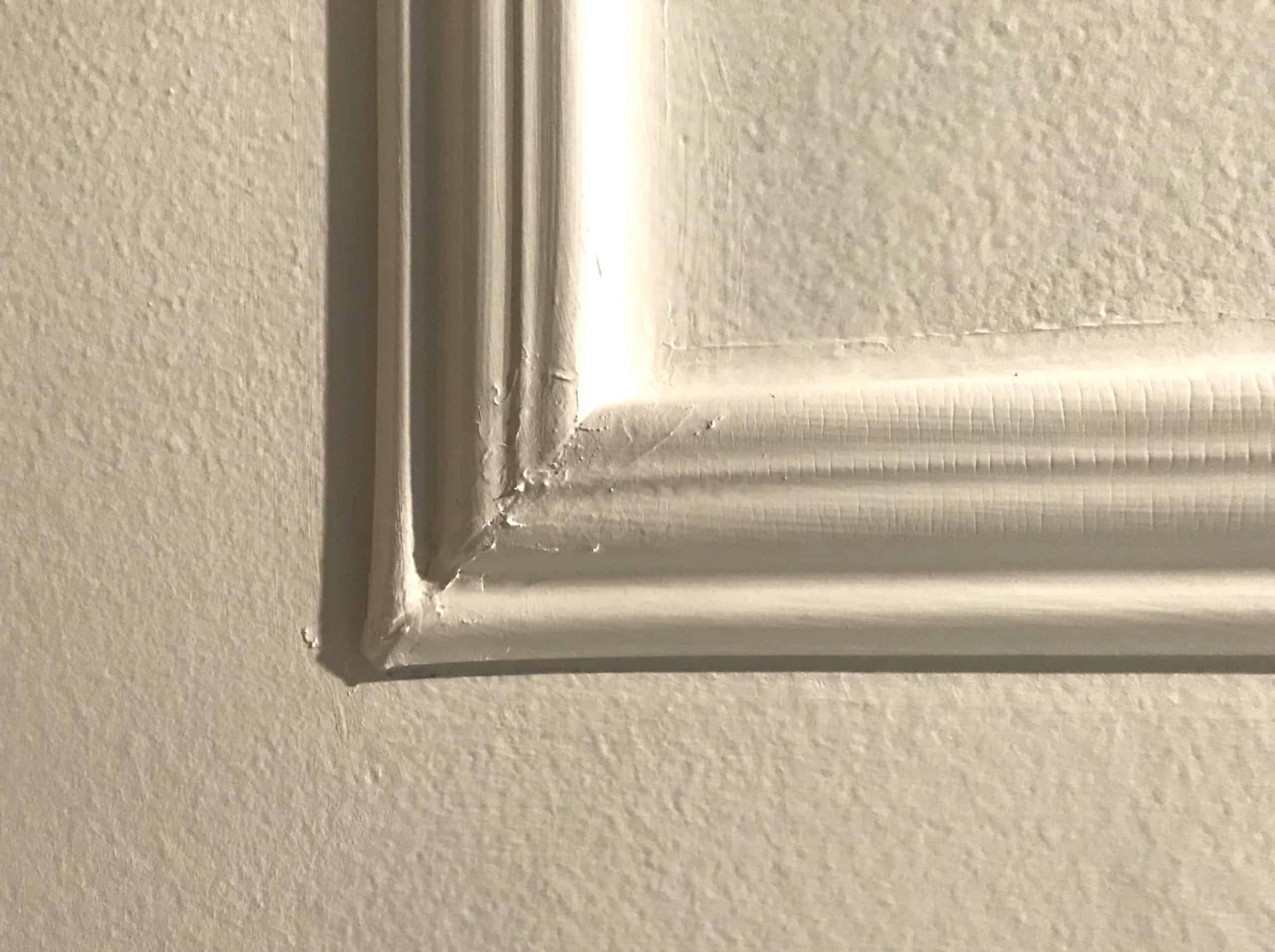 How to Apply Peel and Stick Picture Moulding with Scissors