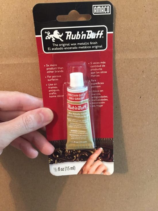 How to Add an Antique Gold finish with Rub N' Buff