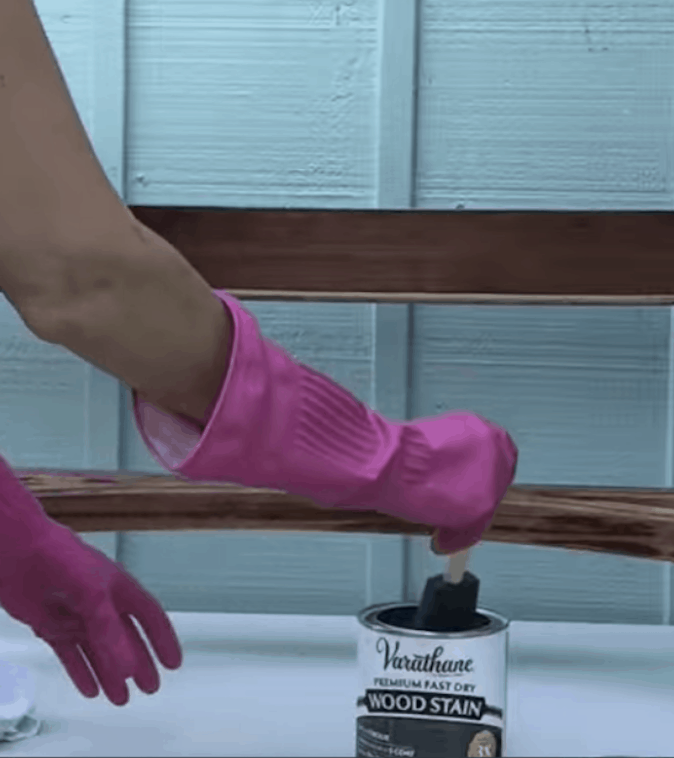 How to apply wood stain over wood stain