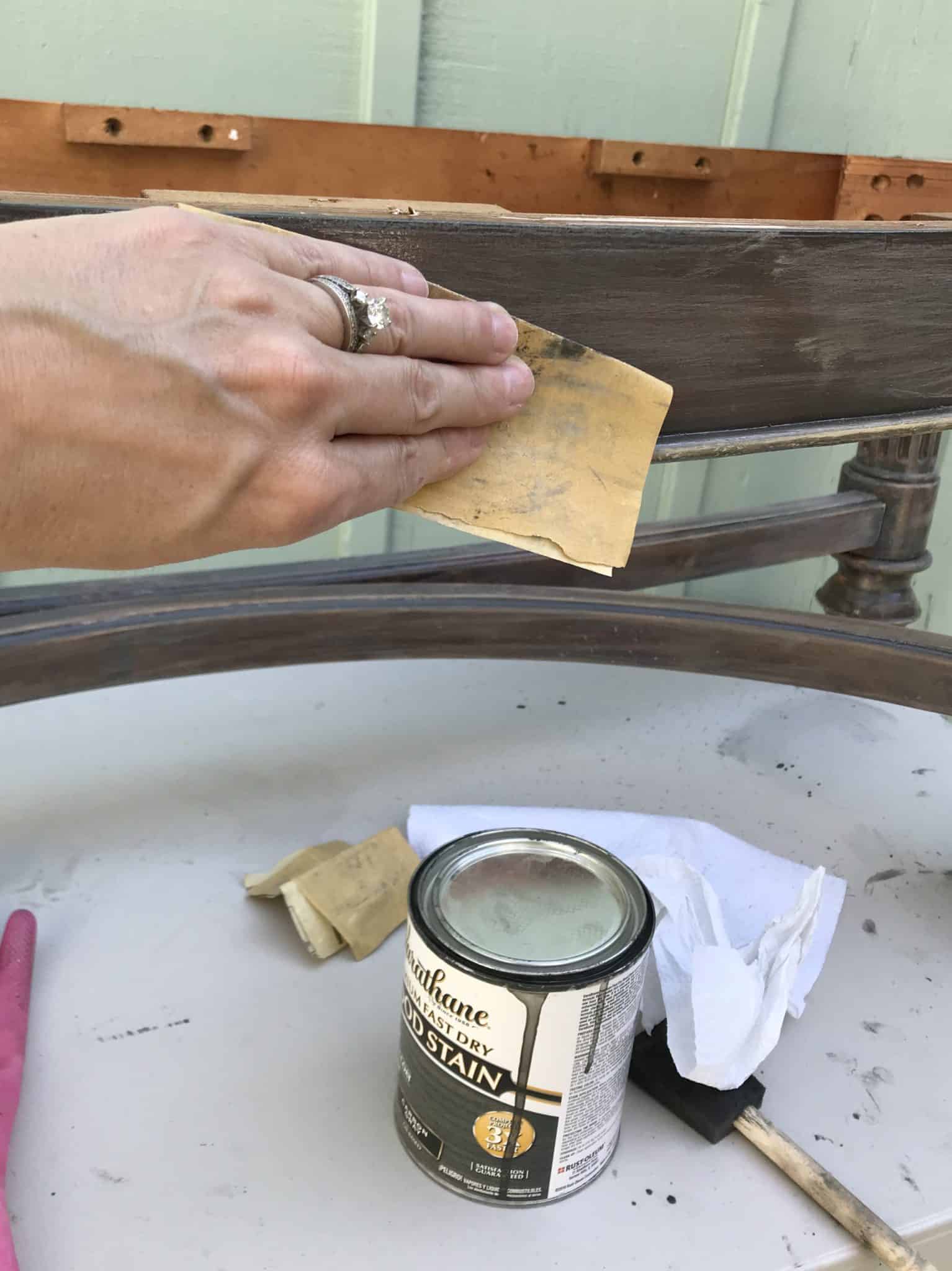 How to apply wood stain over wood stain