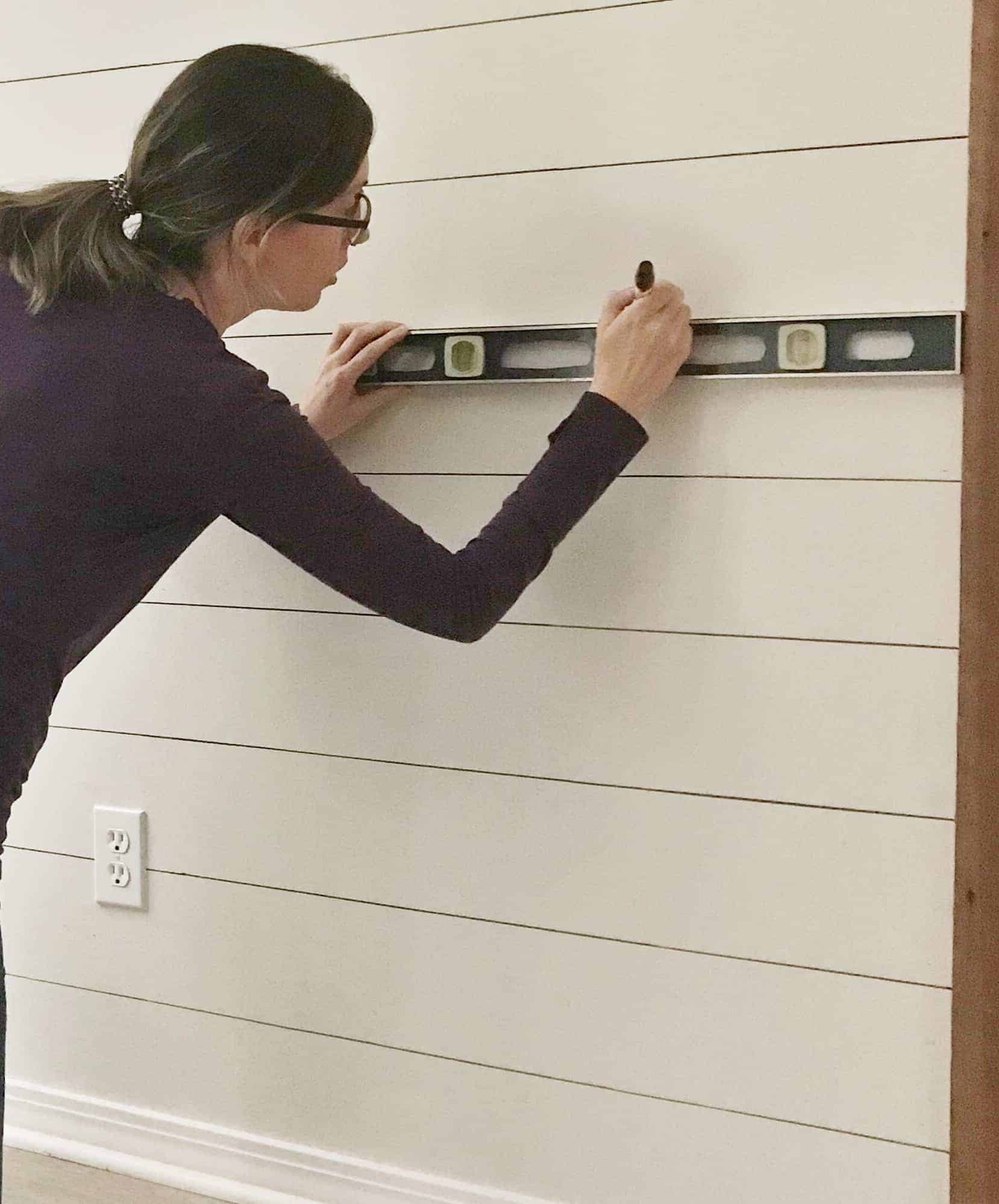 Gaps in Between Shiplap Boards? How to Paint Shiplap Cracks