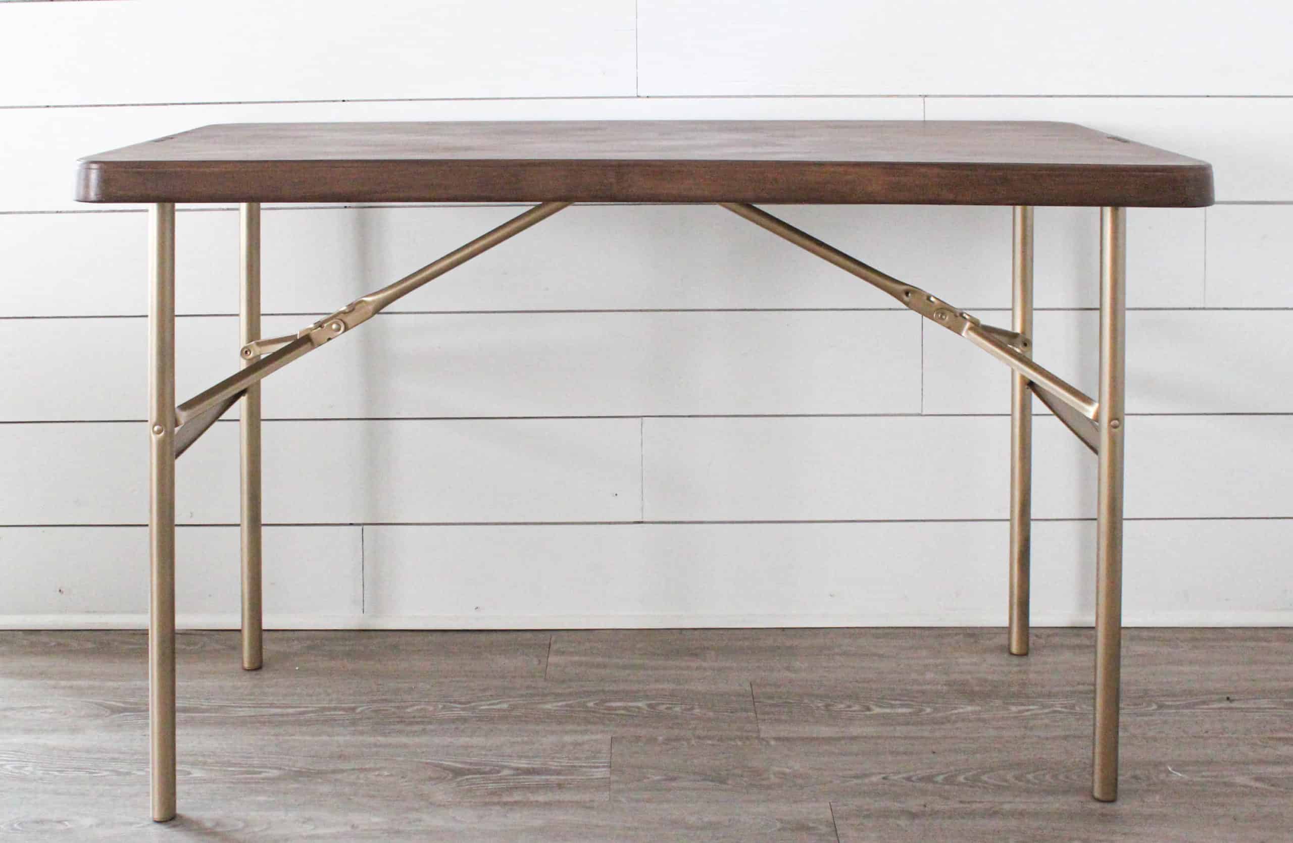 How to use Retique It Liquid Wood with a Folding Table Makeover