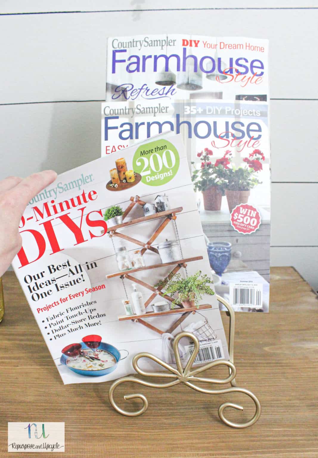 Repurposed Plate Rack Three Different Ways