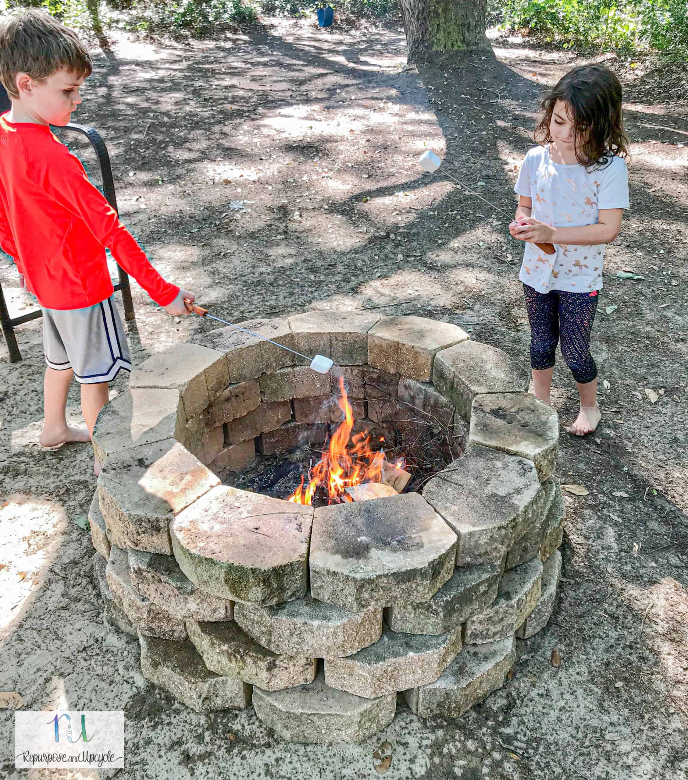 How to Build a Simple Concrete Paver Fire Pit in about One Hour