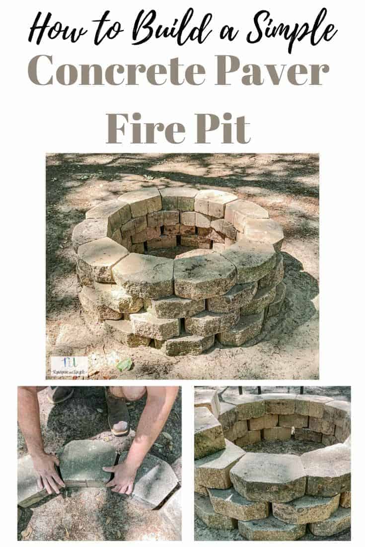 How to Build a Simple Concrete Paver Fire Pit in about One Hour