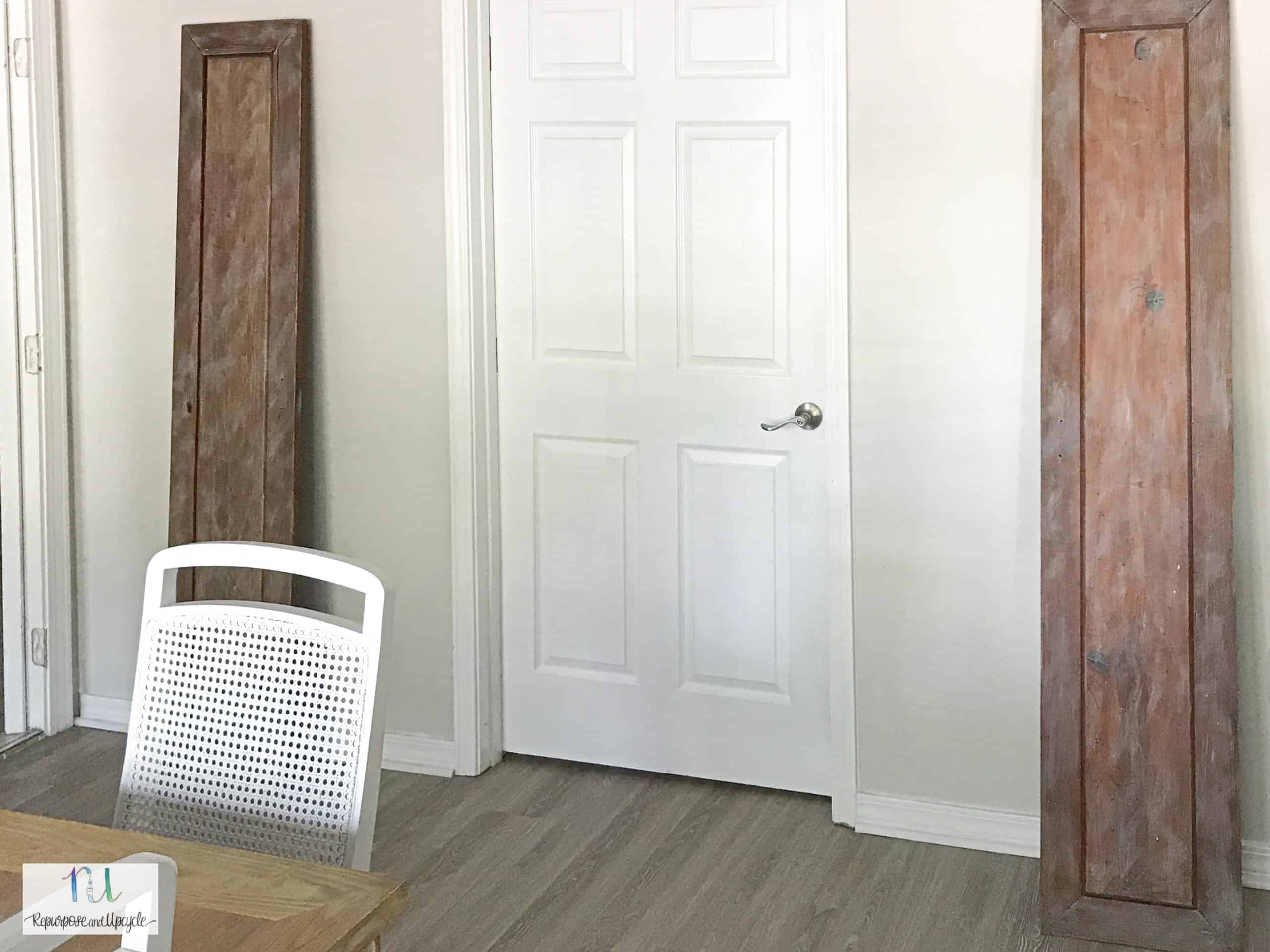 Repurposed Vintage Doors with Sconce Lights