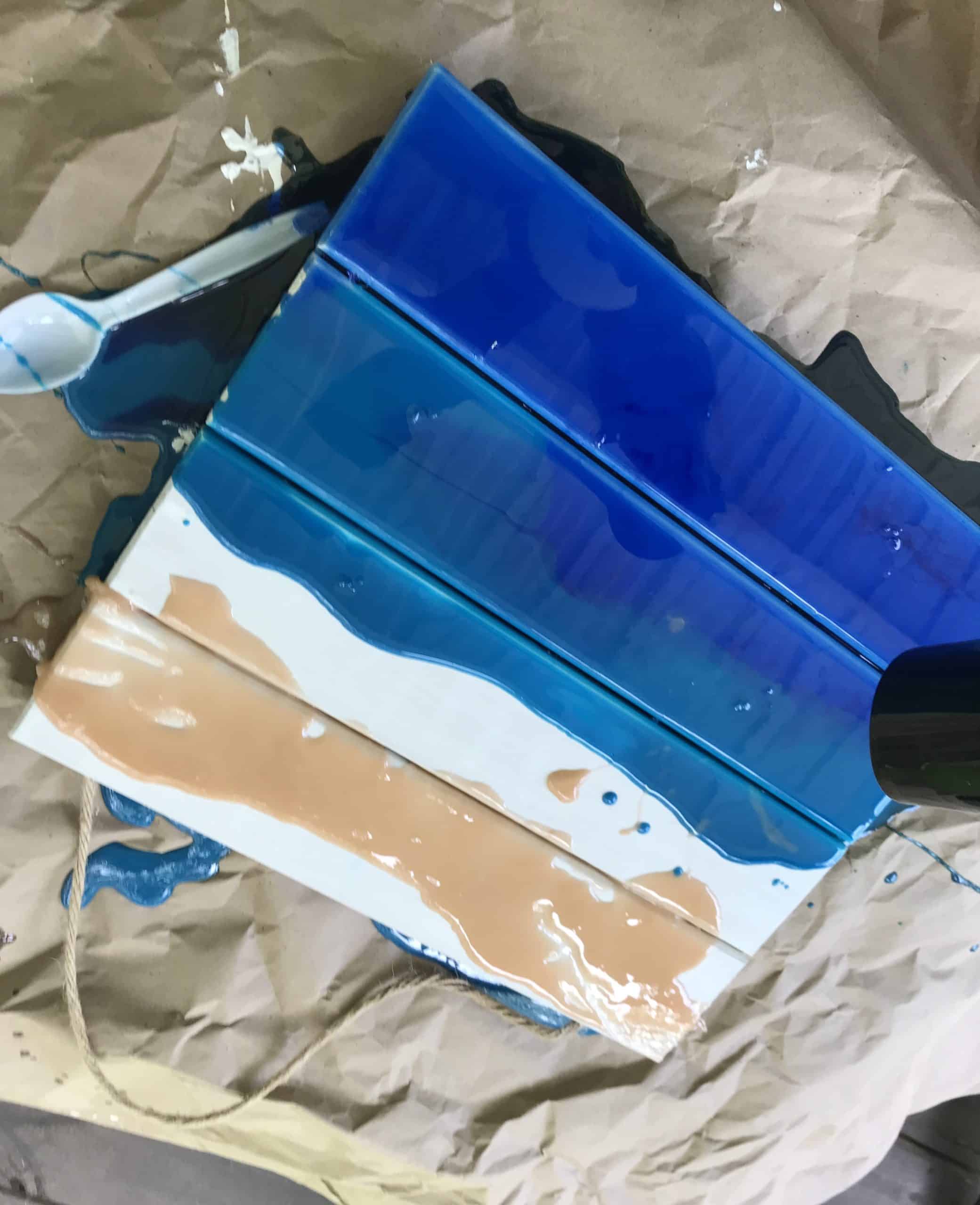 Epoxy Pour Ocean Art on Pallet Wood