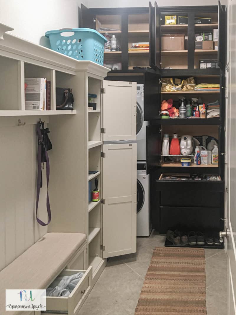 Laundry Room Remodel by Taking Square Footage from the Master Closet