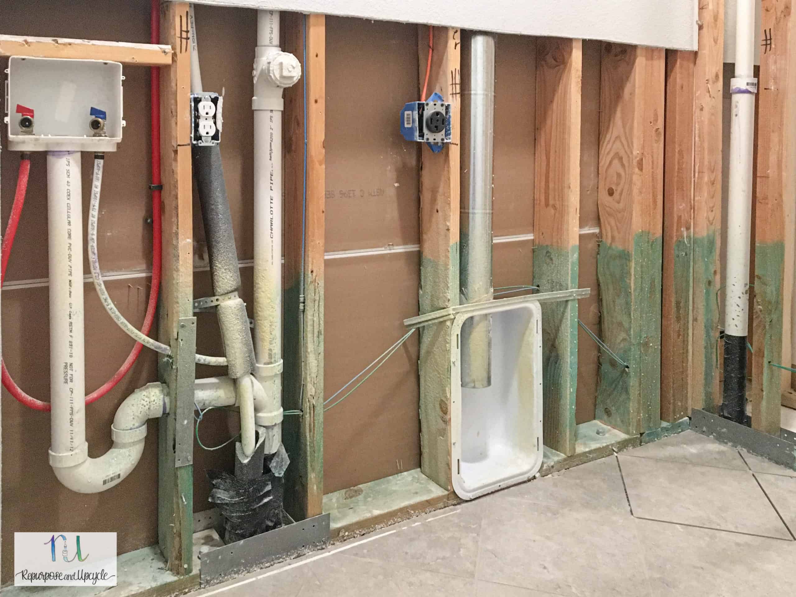 Laundry Room Remodel by Taking Square Footage from the Master Closet