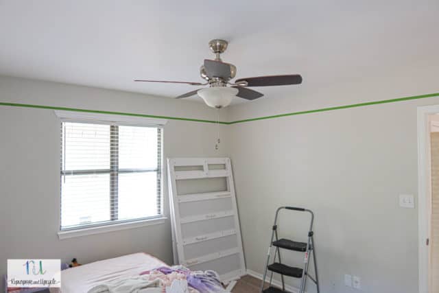 How to Paint a Ceiling with a Color Block Design