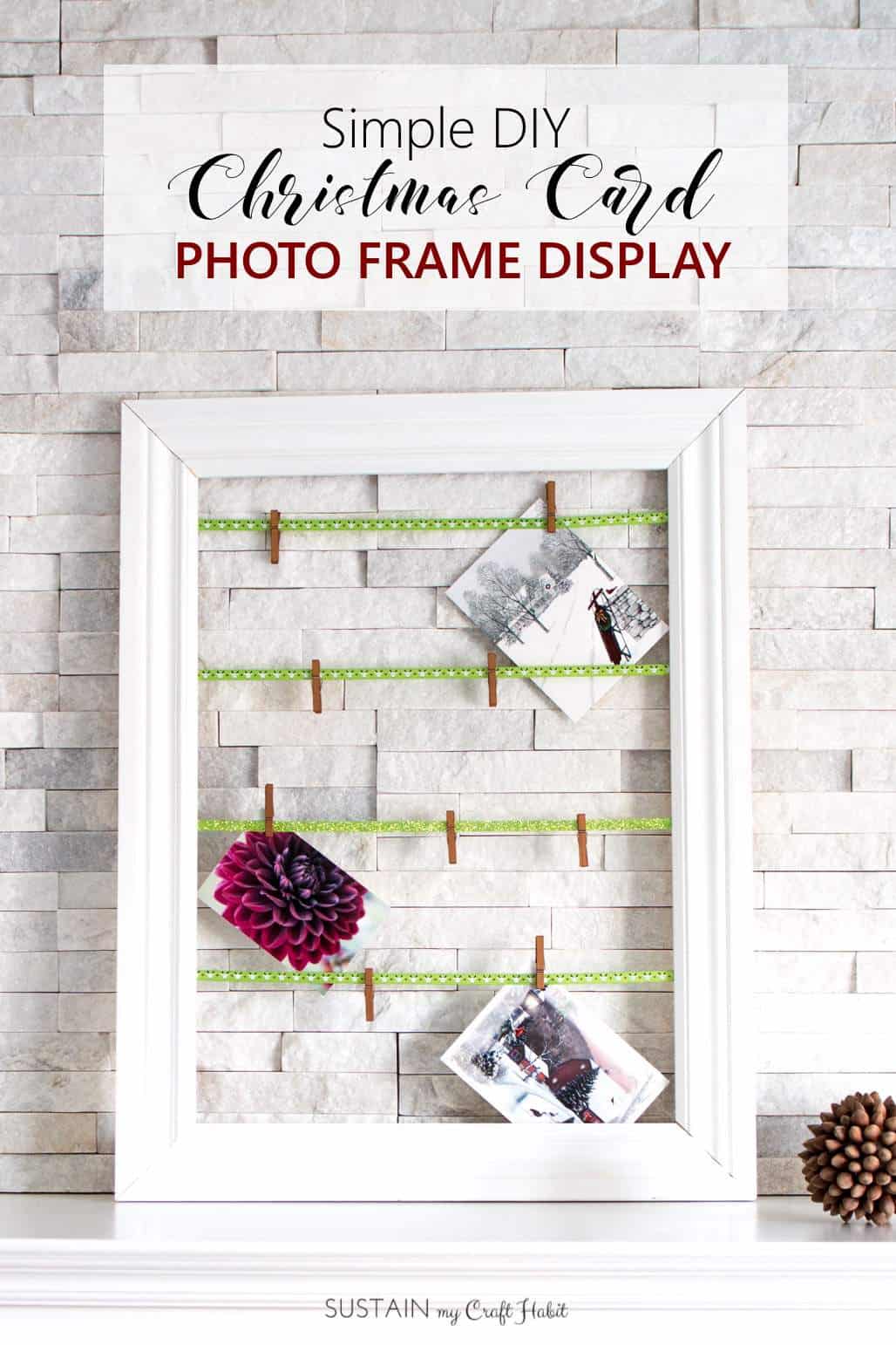 How to Display Christmas Cards with these DIY Holiday Card Holders