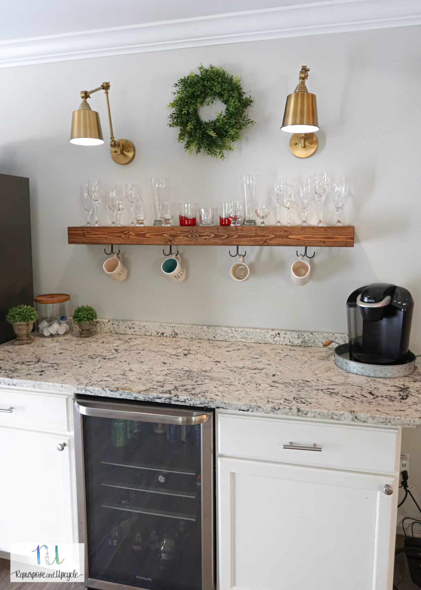 Modern Eclectic Beverage Bar or Coffee Bar Update