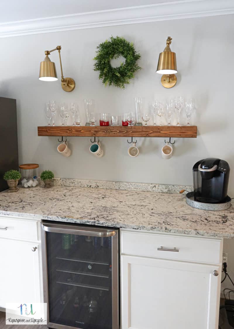 Modern Eclectic Beverage Bar or Coffee Bar Update