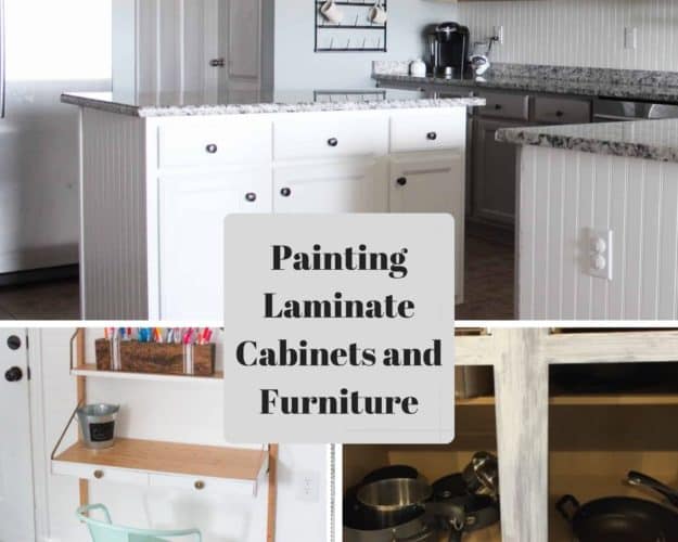 Painting Laminate Cabinets and Laminate Furniture Tutorials