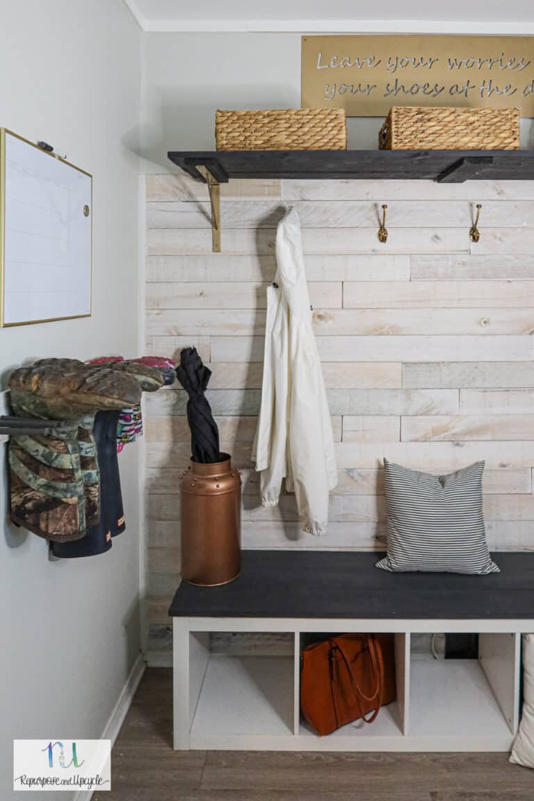 The Easiest DIY Boot Rack for an Organized Mudroom