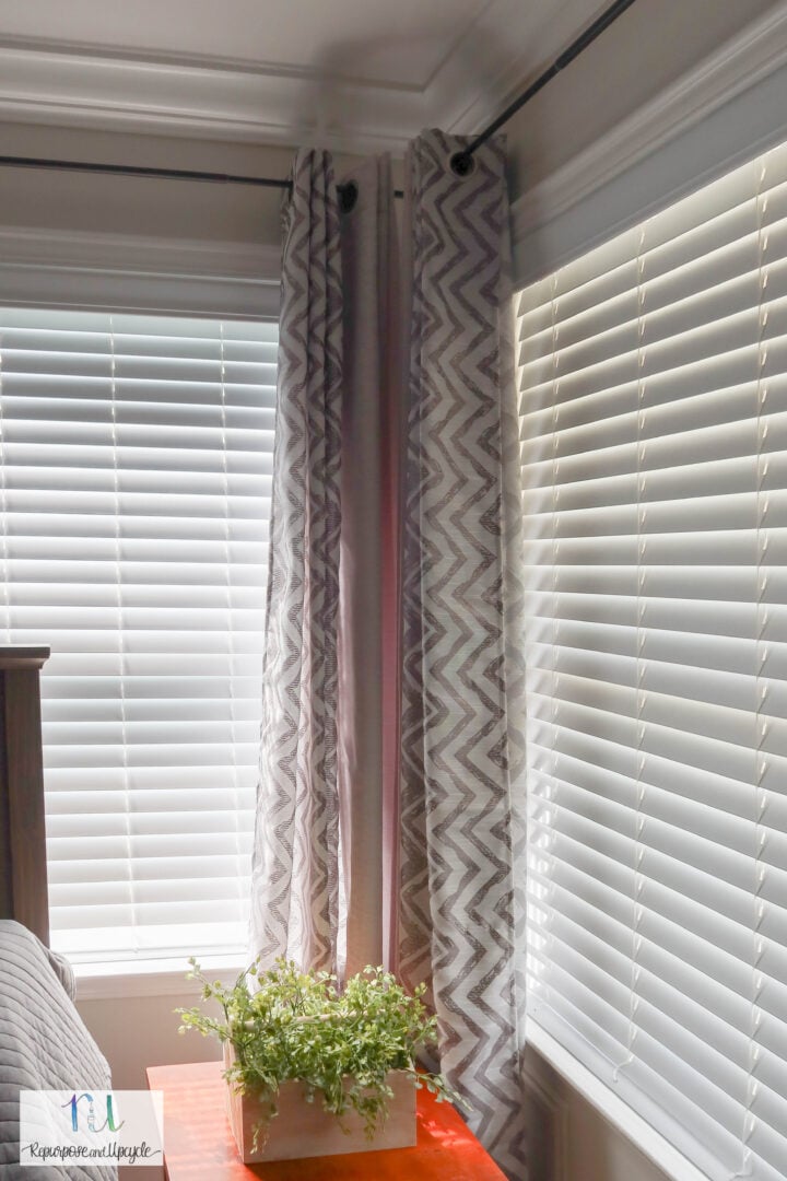 Sewing Two Curtain Panels Together with No Sew Tape