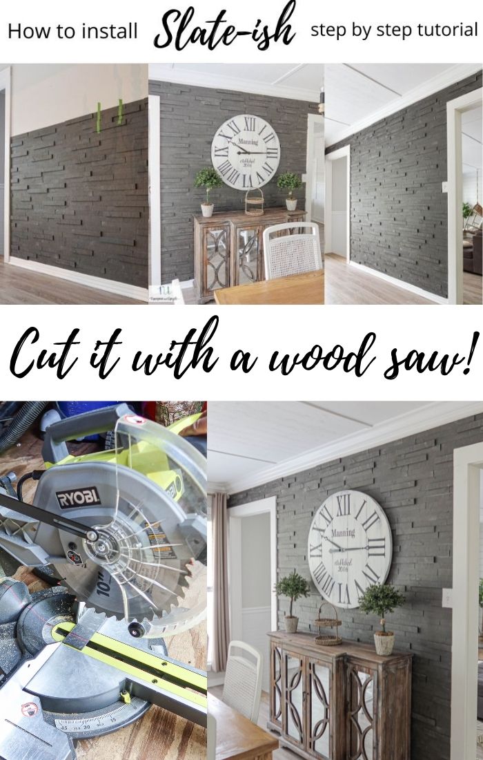 Slate-ish Accent wall- It's not really Slate?