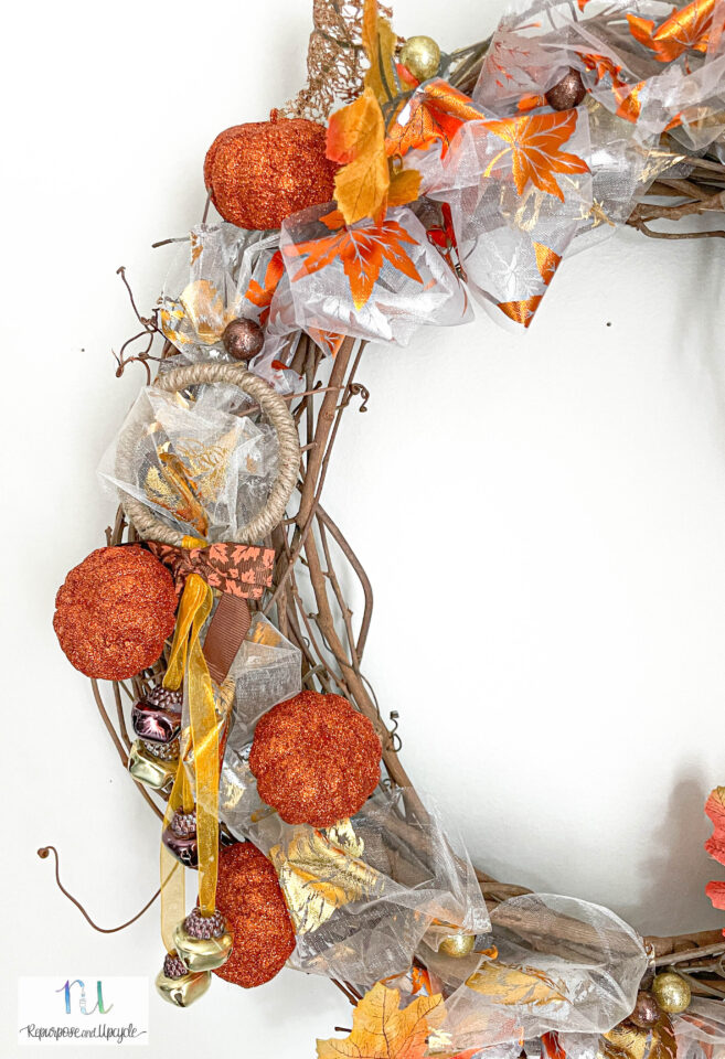 DIY DOLLAR TREE fall wreath for ONLY $10